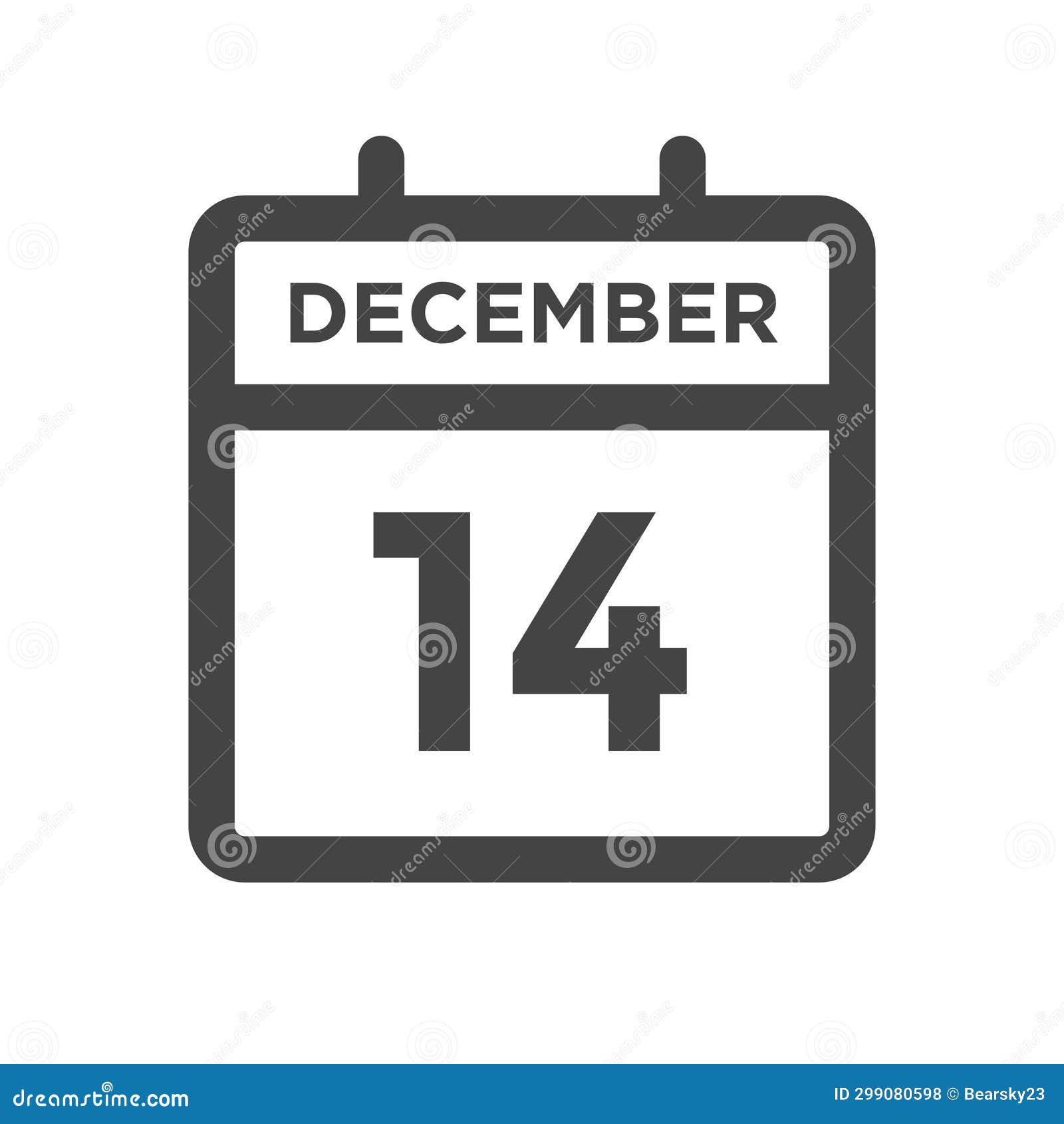December 14 Calendar Day or Calender Date for Deadlines or Appointment ...