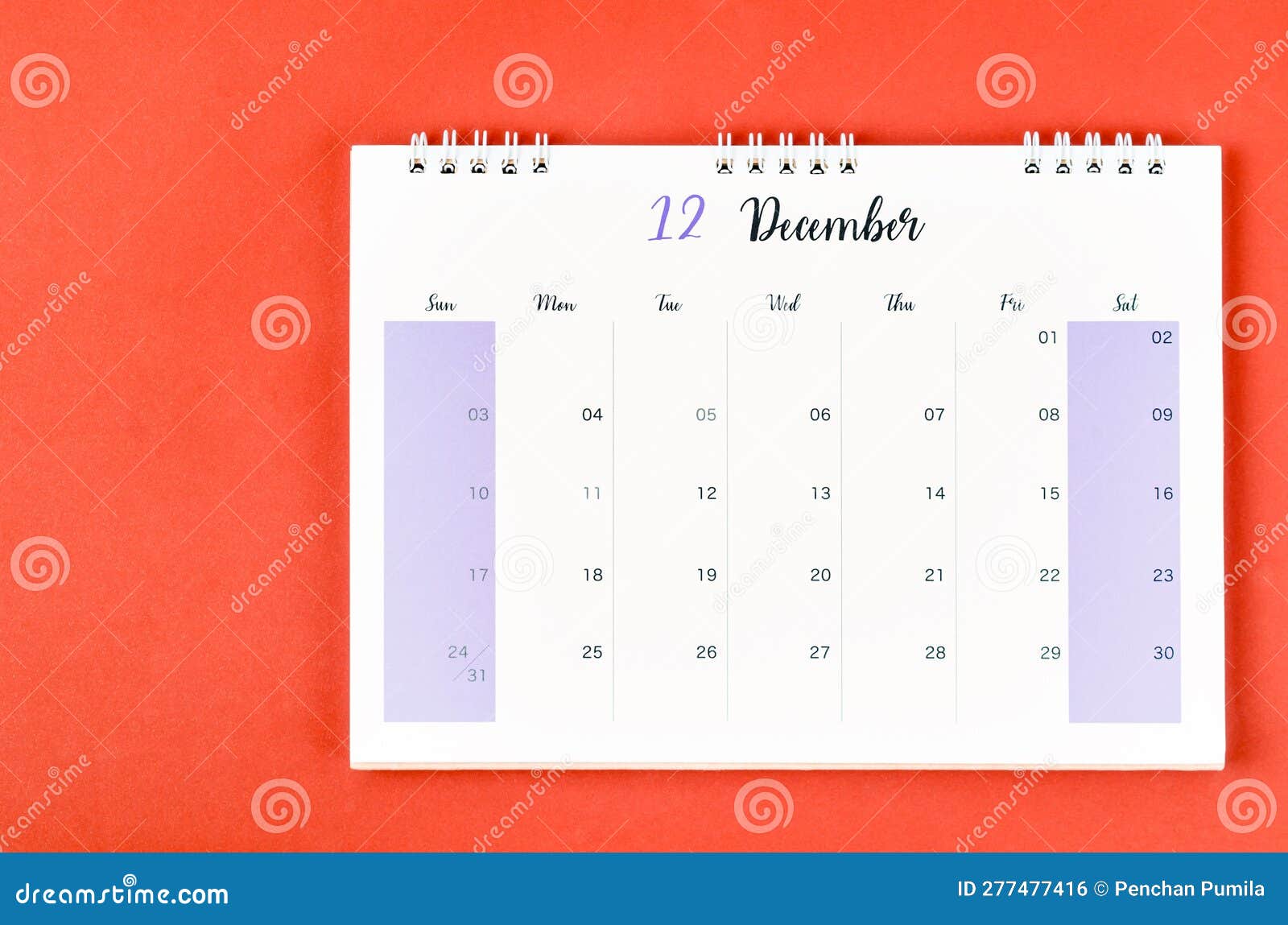 The December 2023 Calendar Desk for the Organizer To Plan and Reminder ...