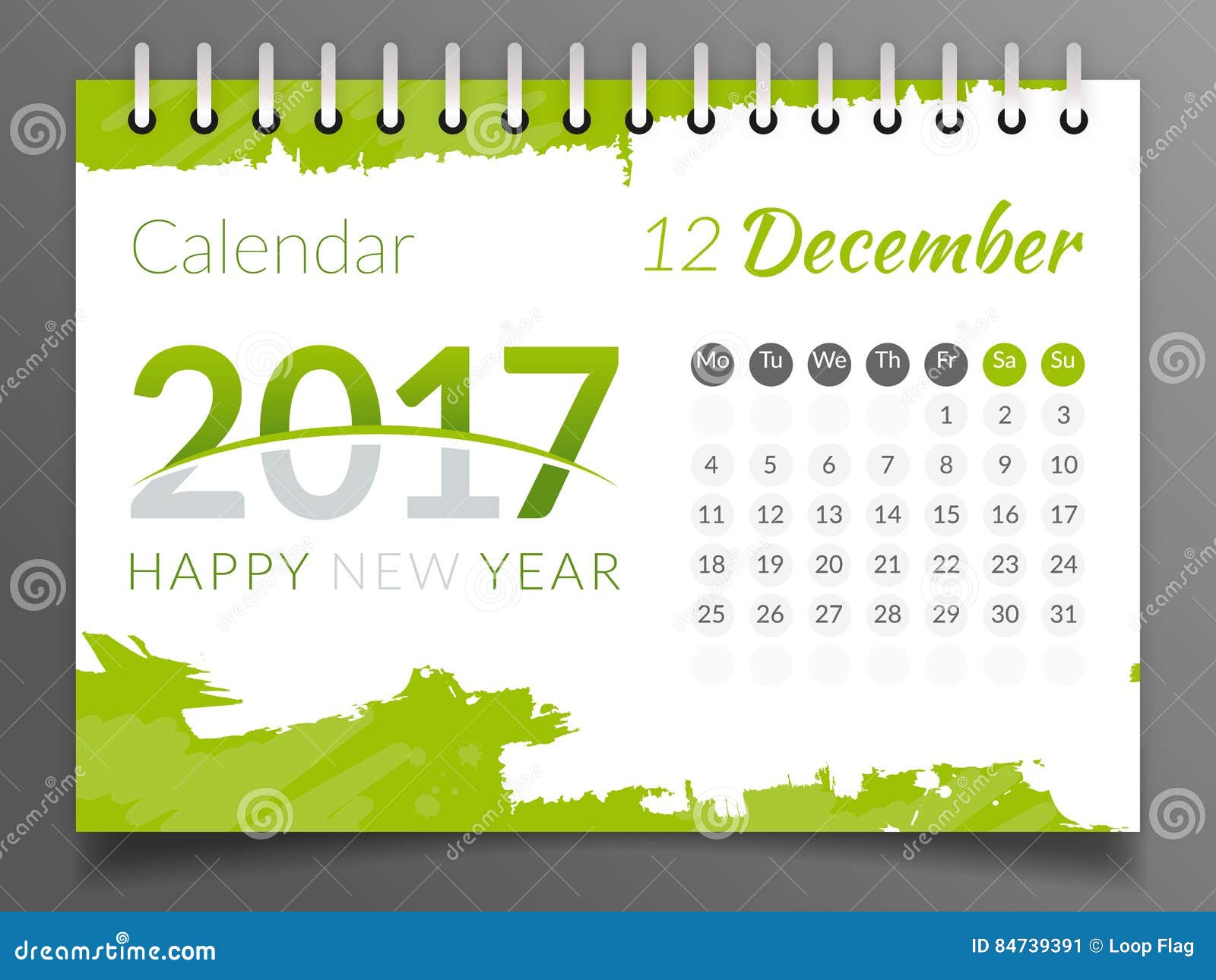 December 2017. Calendar 2017 Stock Illustration - Illustration of ...