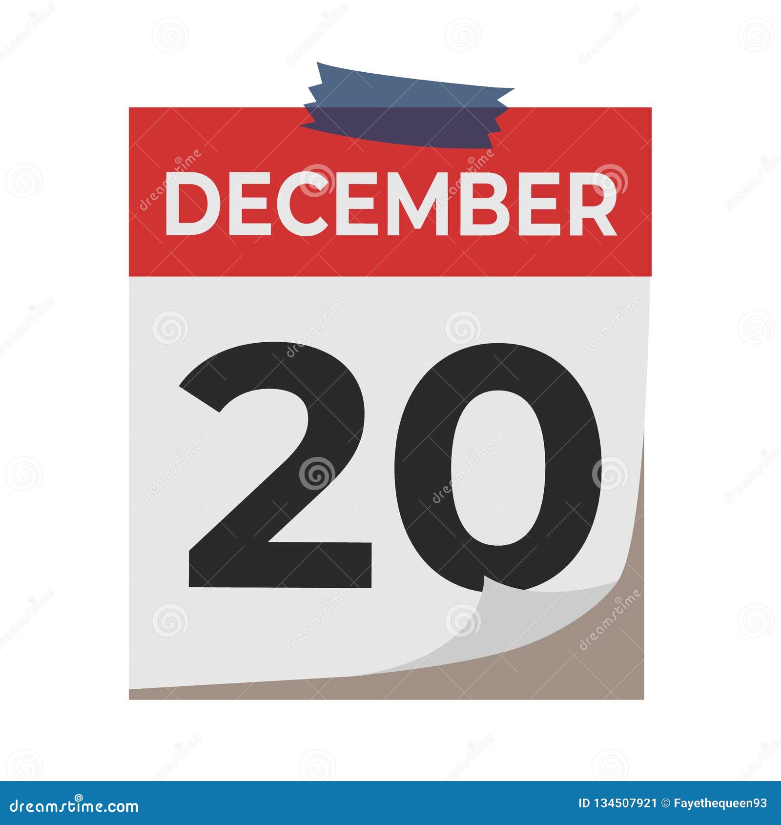 December 20. Calendar Icon Isolated on White Background. Event Concept ... December 20. Calendar Icon Isolated on White Background. Event Concept ...