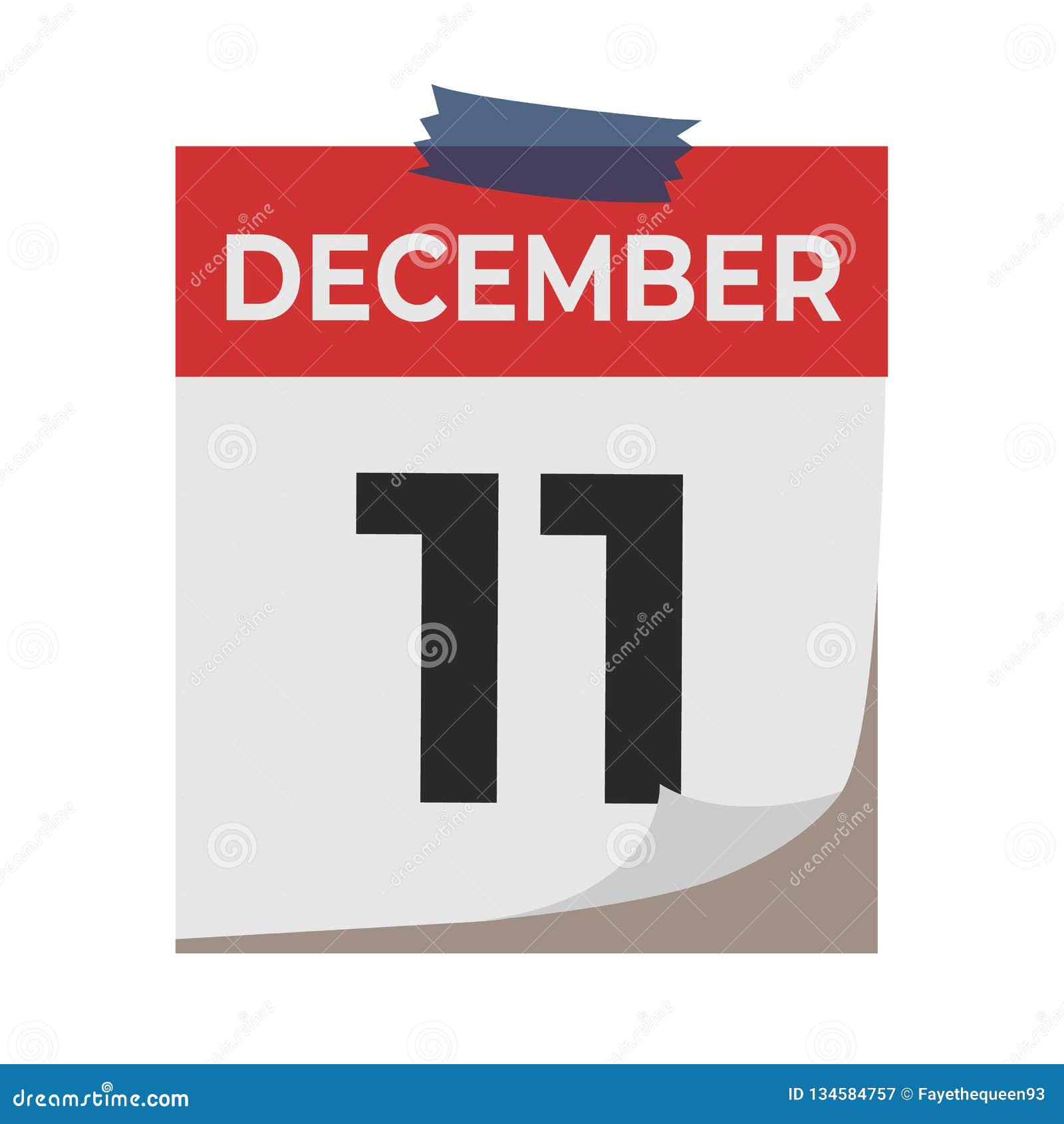 December 11. Calendar Icon Isolated on White Background. Event Concept ... December 11. Calendar Icon Isolated on White Background. Event Concept ...