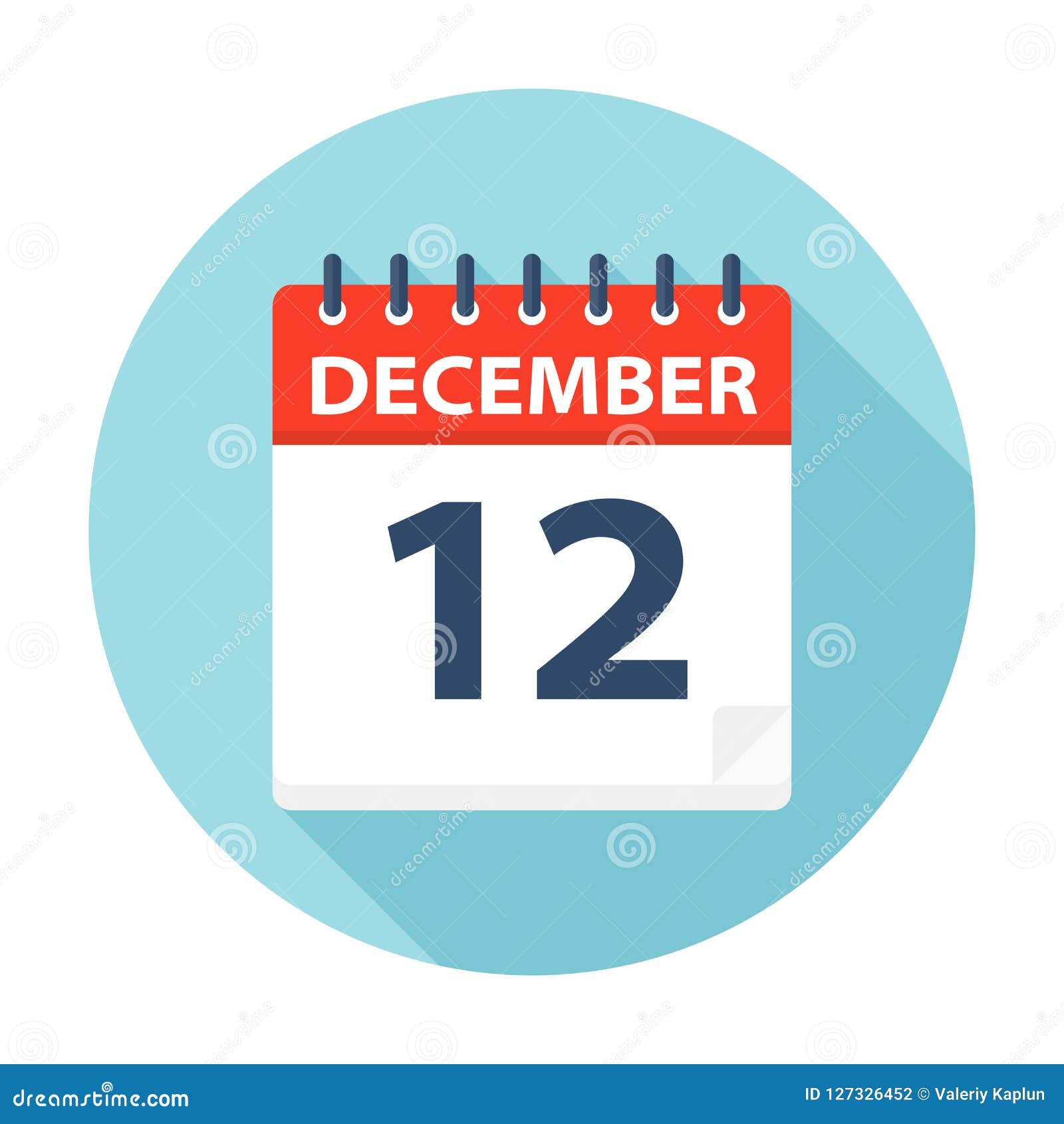 December 12 - Calendar Icon Stock Illustration - Illustration of ...