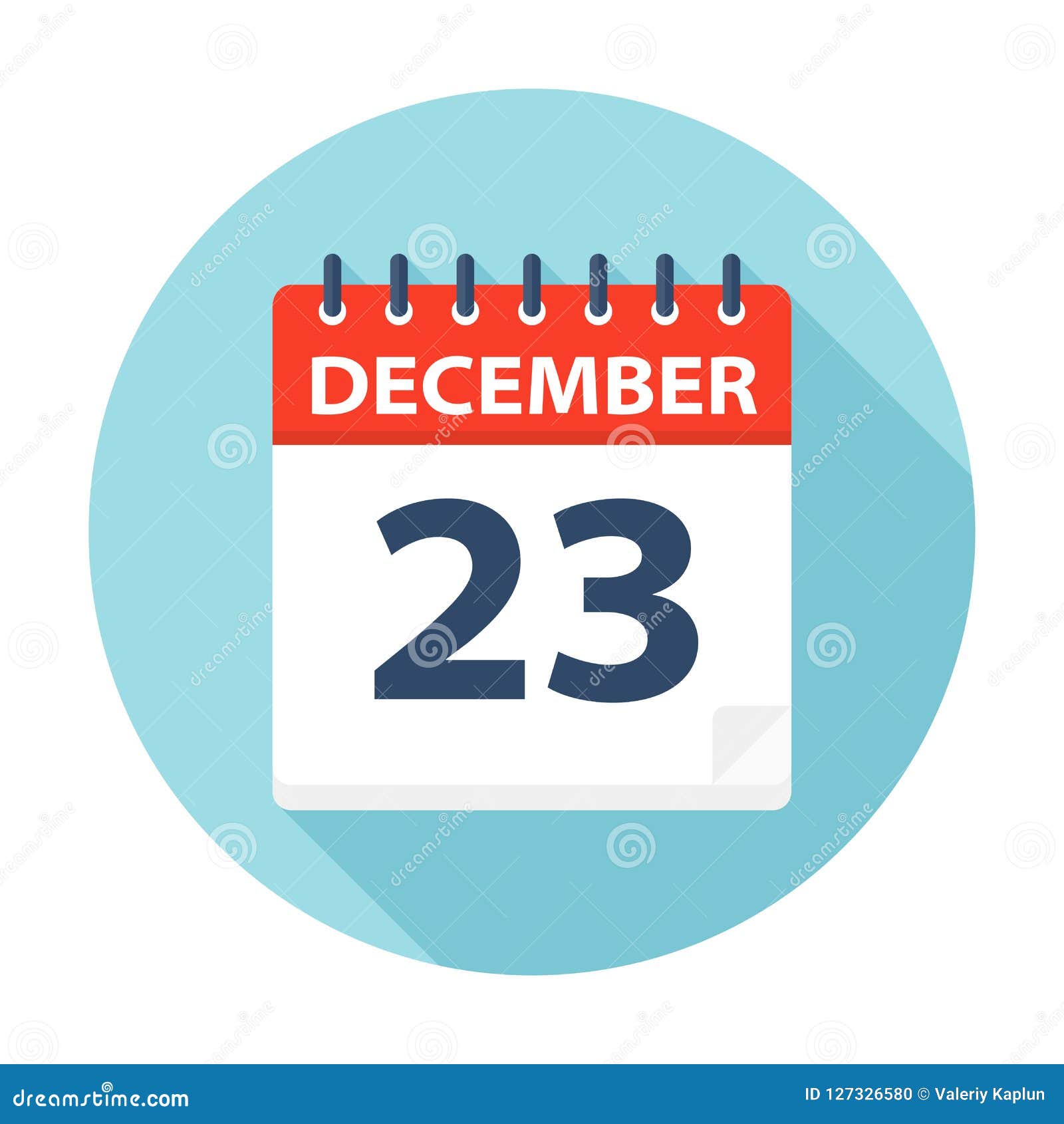 December 23 - Calendar Icon Stock Illustration - Illustration of month ...