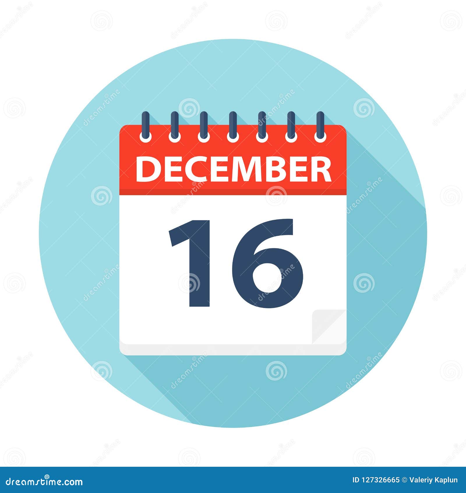 December 16 - Calendar Icon Stock Illustration - Illustration of ...