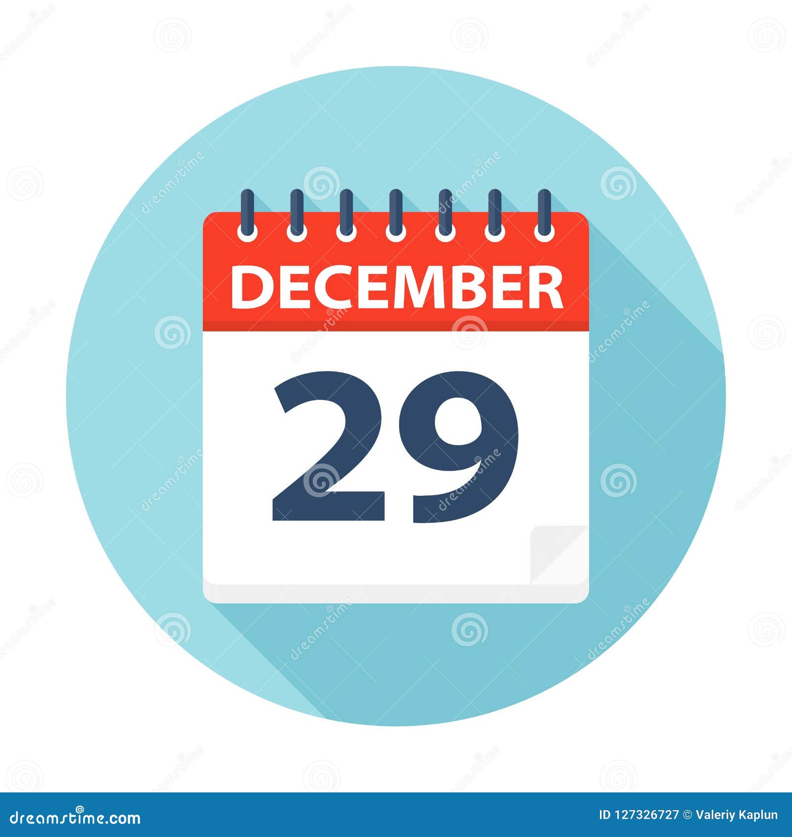December 29 - Calendar Icon Stock Illustration - Illustration of ...