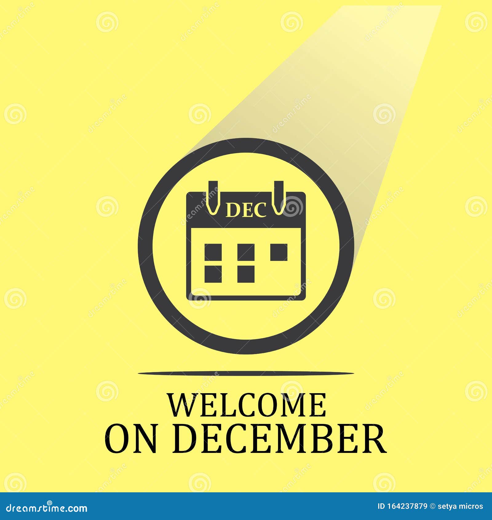 December Calendar Illustration Template Logo and Symbol Vector Stock ...