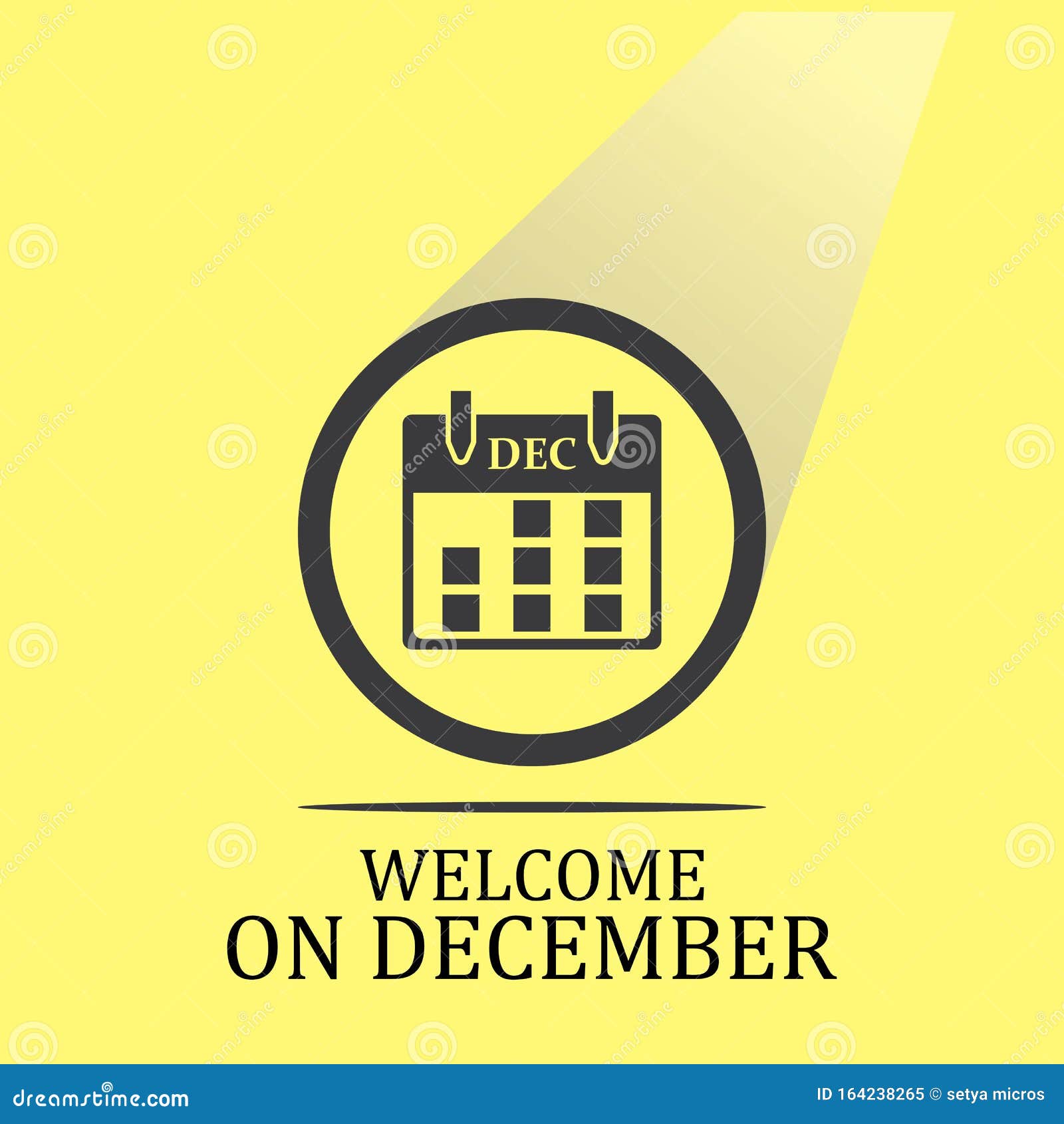 December Calendar Illustration Template Logo and Symbol Vector Stock ...