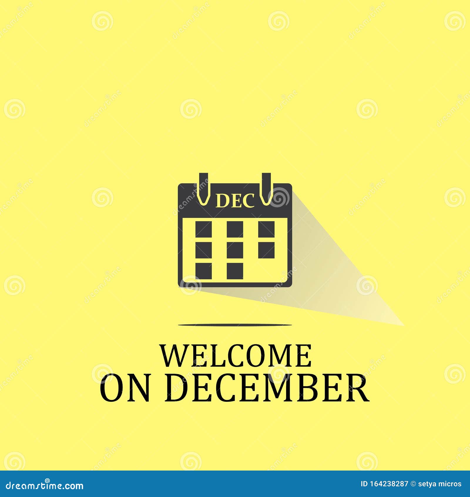 December Calendar Illustration Template Logo and Symbol Vector Stock ...
