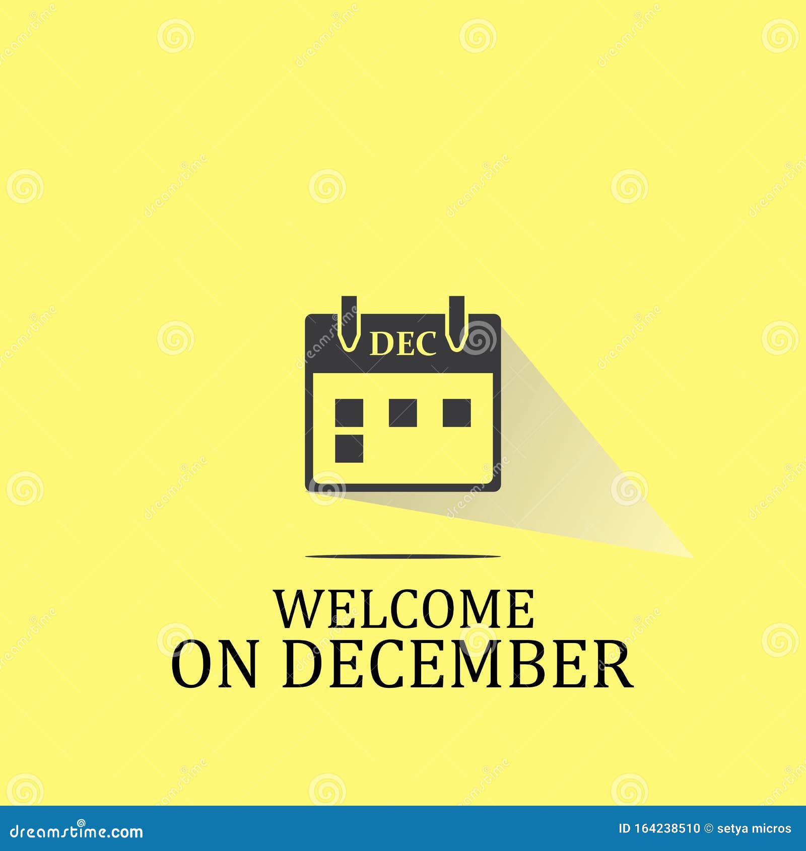 December Calendar Illustration Template Logo and Symbol Vector Stock ...