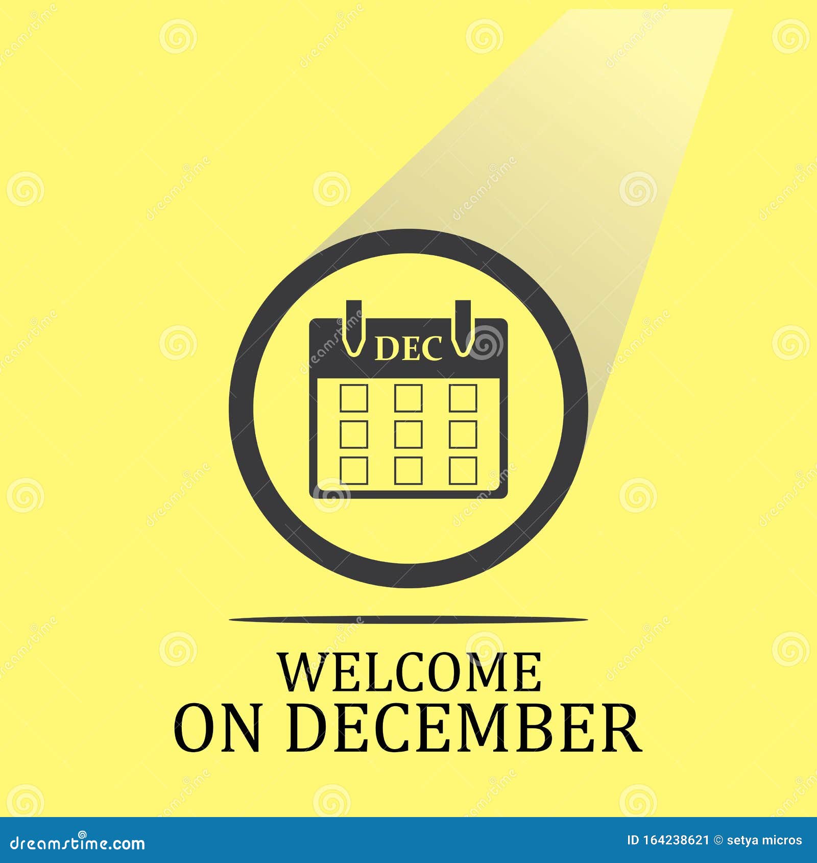 December Calendar Illustration Template Logo and Symbol Vector Stock ...