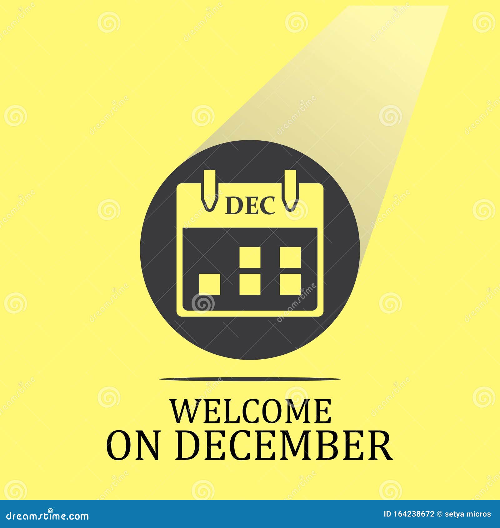December Calendar Illustration Template Logo and Symbol Vector Stock ...