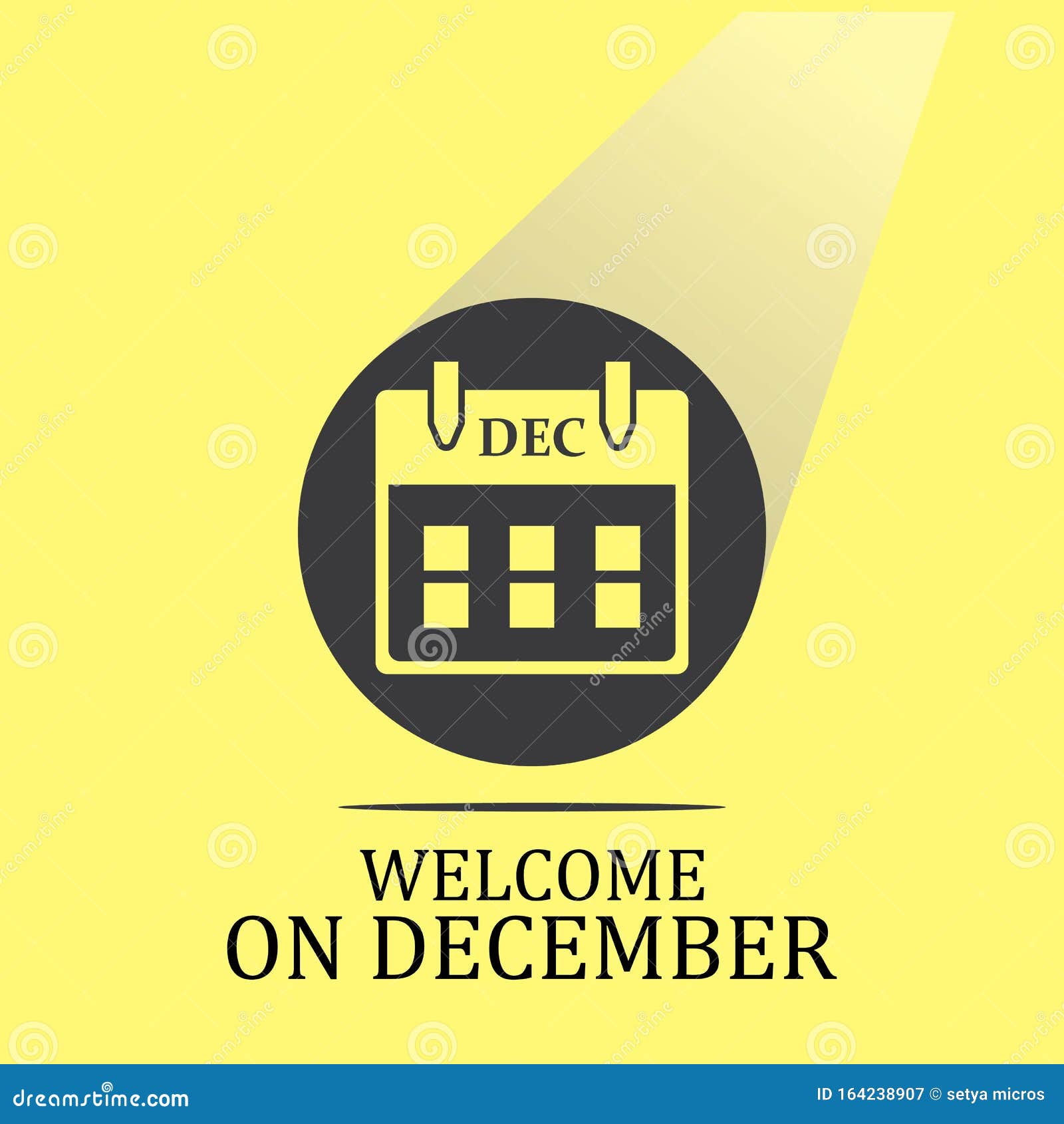 December Calendar Illustration Template Logo and Symbol Vector Stock ...