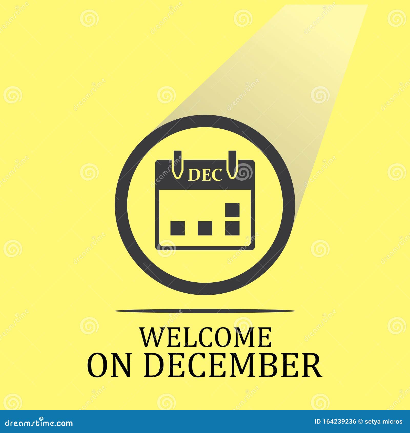 December Calendar Illustration Template Logo and Symbol Vector Stock ...