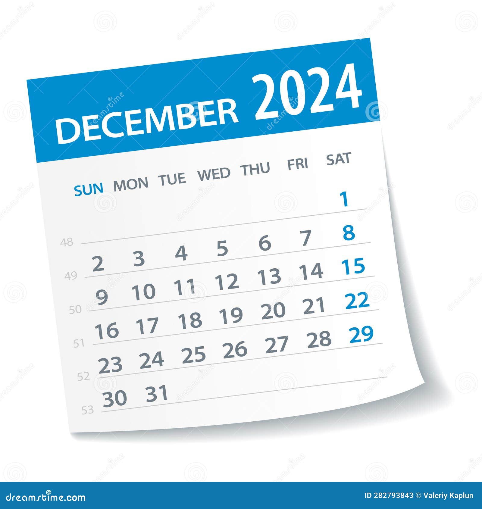 December 2024 Template, Calendar 2024 Design Vector, Planner Layout ...