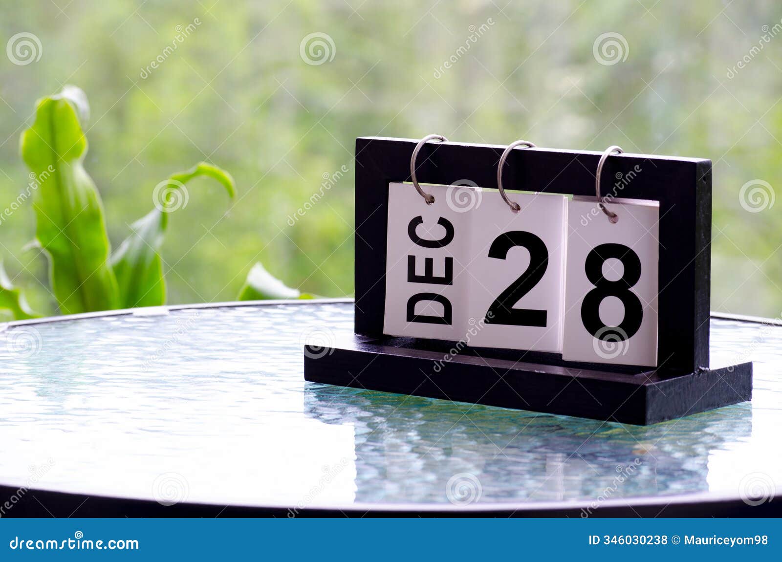 28 December Calendar on Marble Table with Customizable Space for Text ...