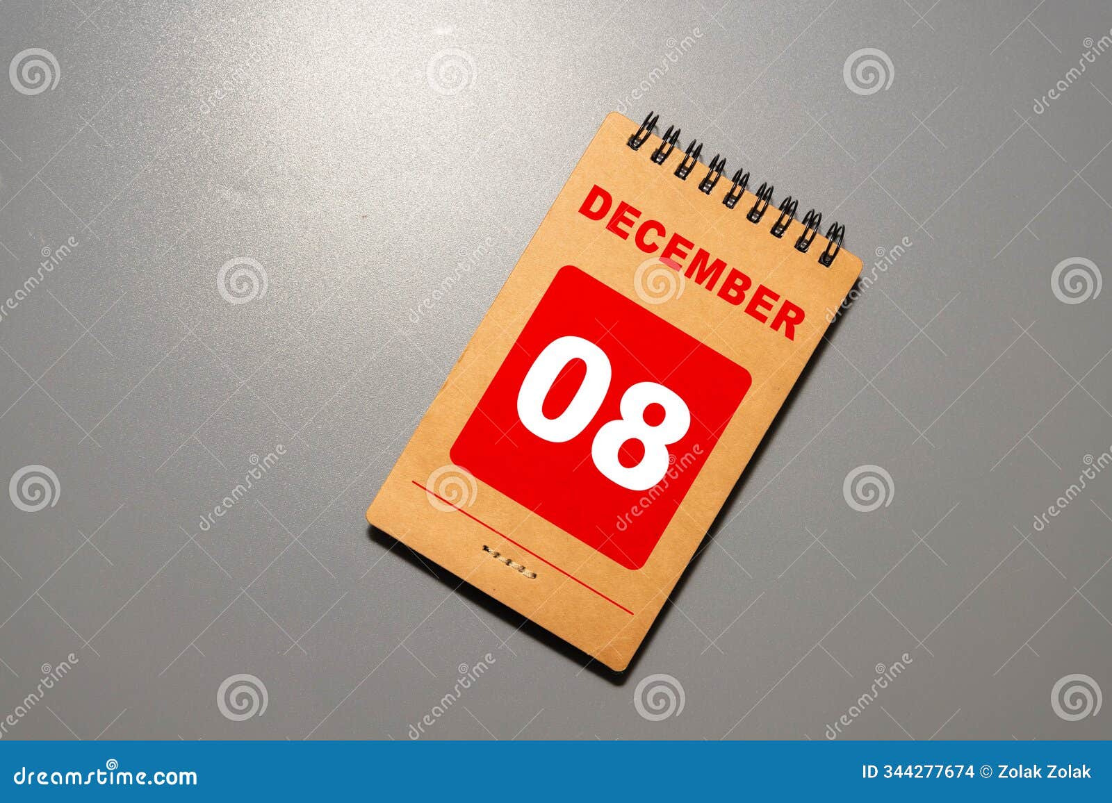 December 8 Calendar. Part of a Set Stock Photo - Image of event ...