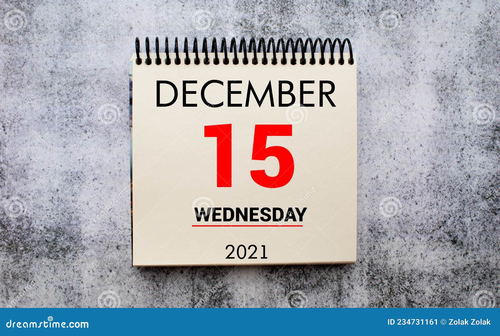 December 15 Calendar. Part of a Set, Big Data Stock Image - Image of ...