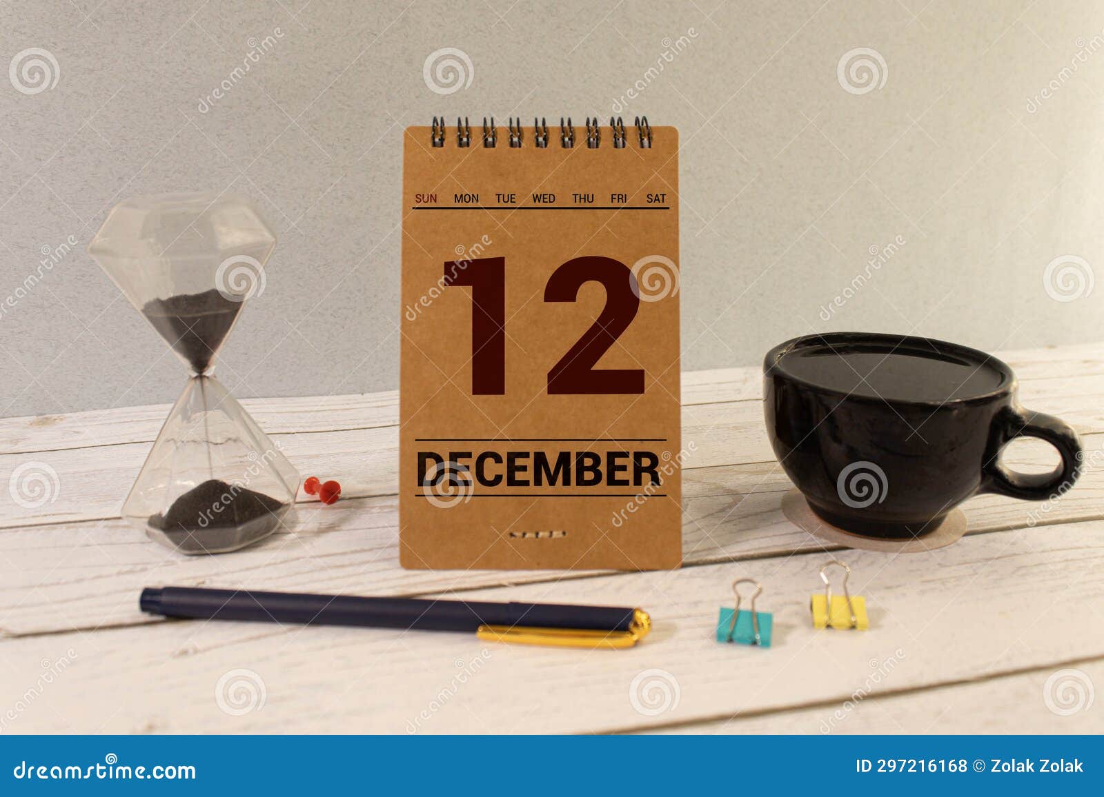 December 12 Calendar. Part of a Set, Concept Stock Photo - Image of ...