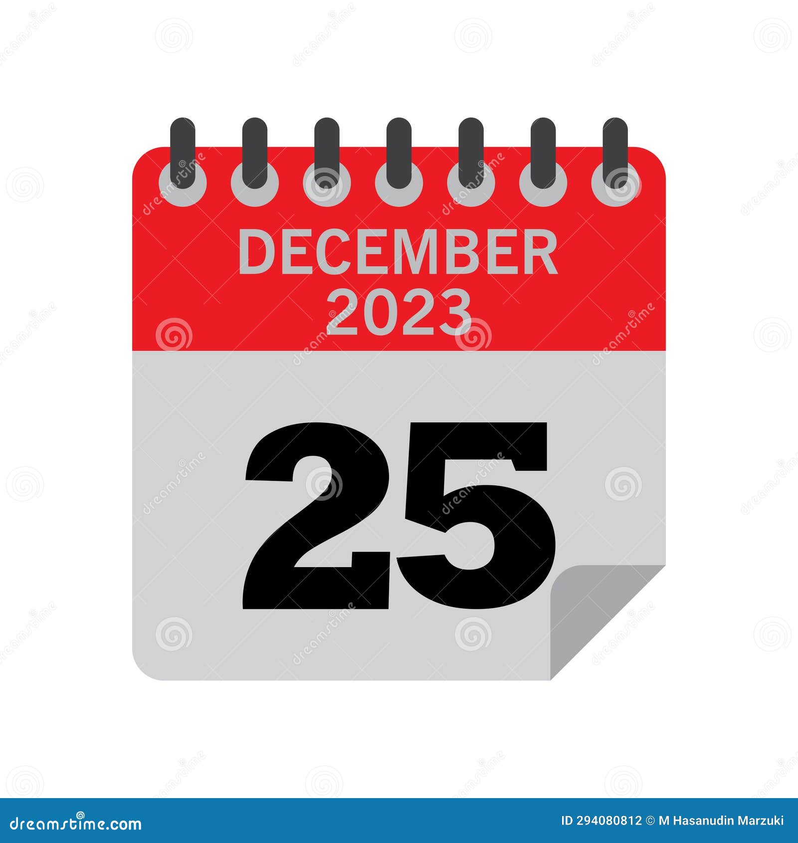 December Calender number stock vector. Illustration of event - 294080812