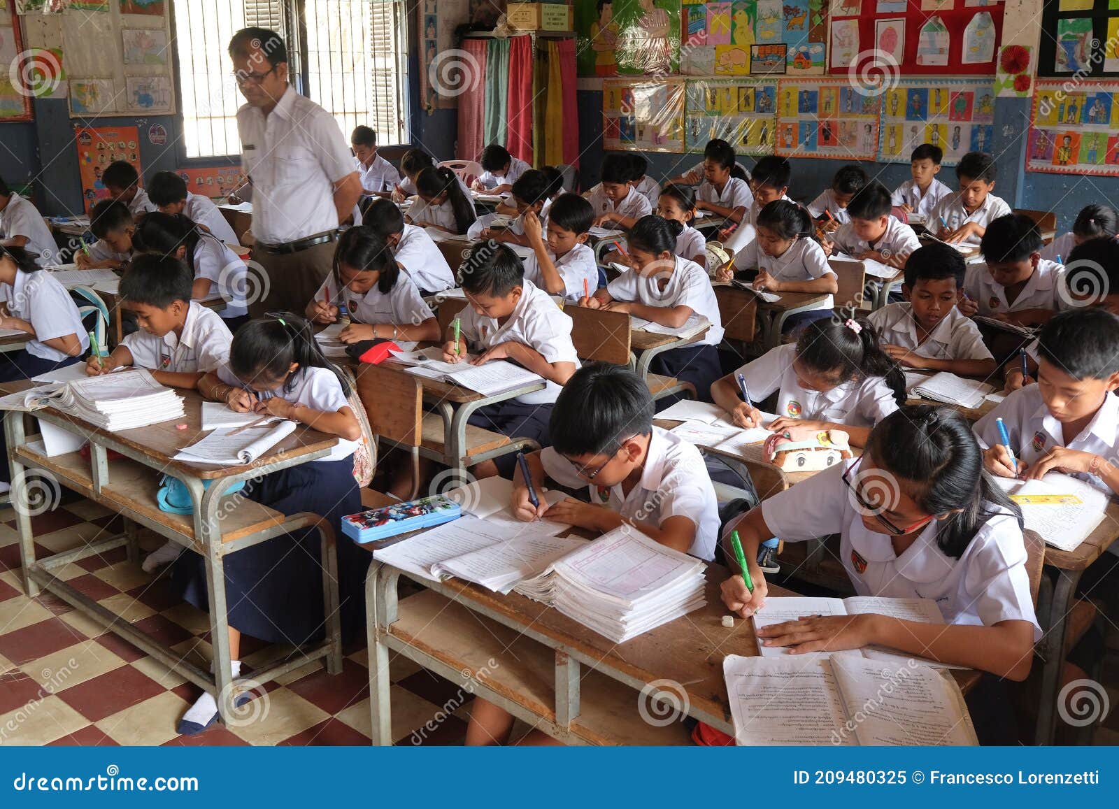 December 2015-Cambodian Students in the Classroom in Siem Rep, Cambodia ...