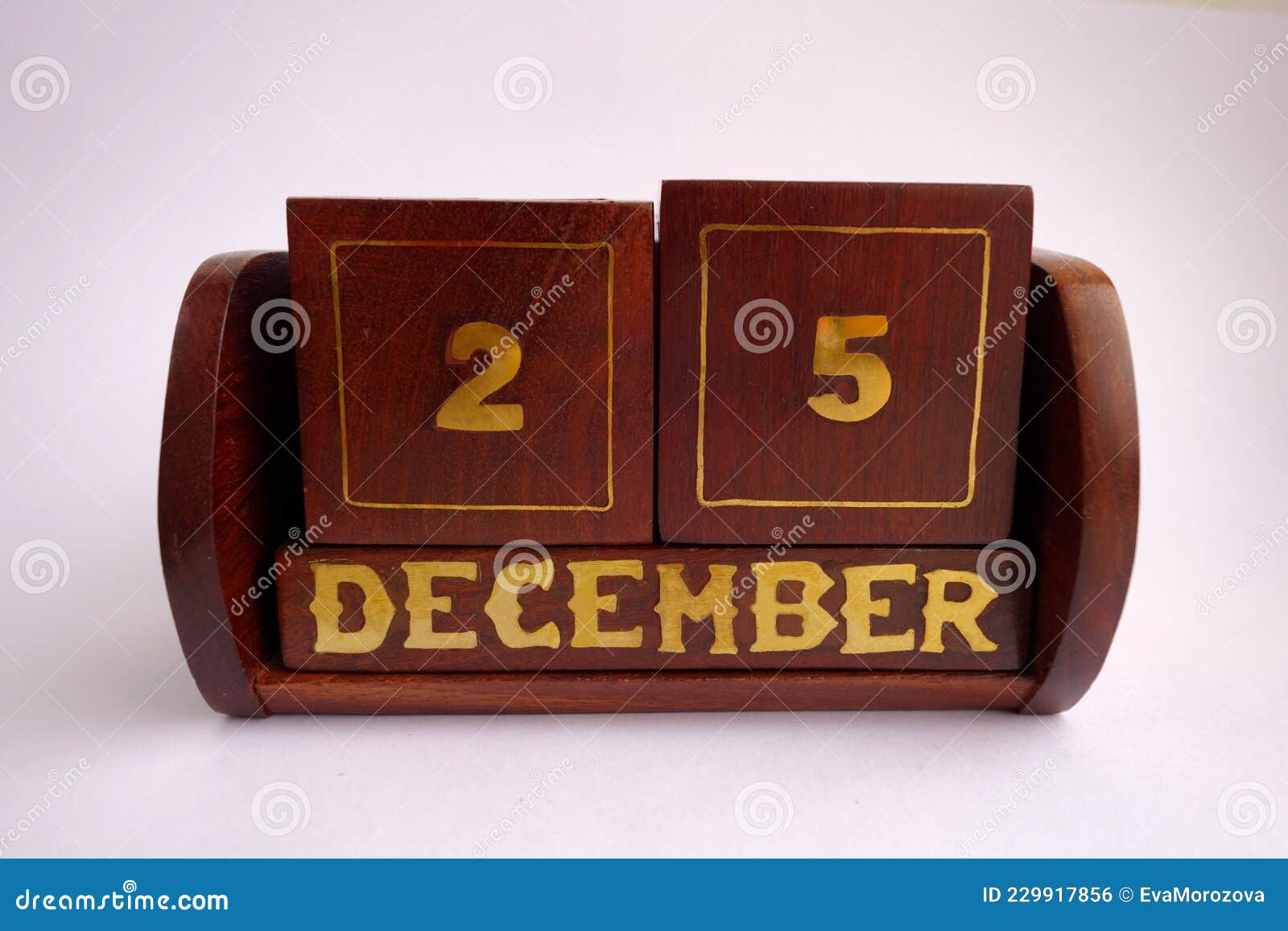 The December 25, Date on the Calendar Stock Illustration - Illustration ...