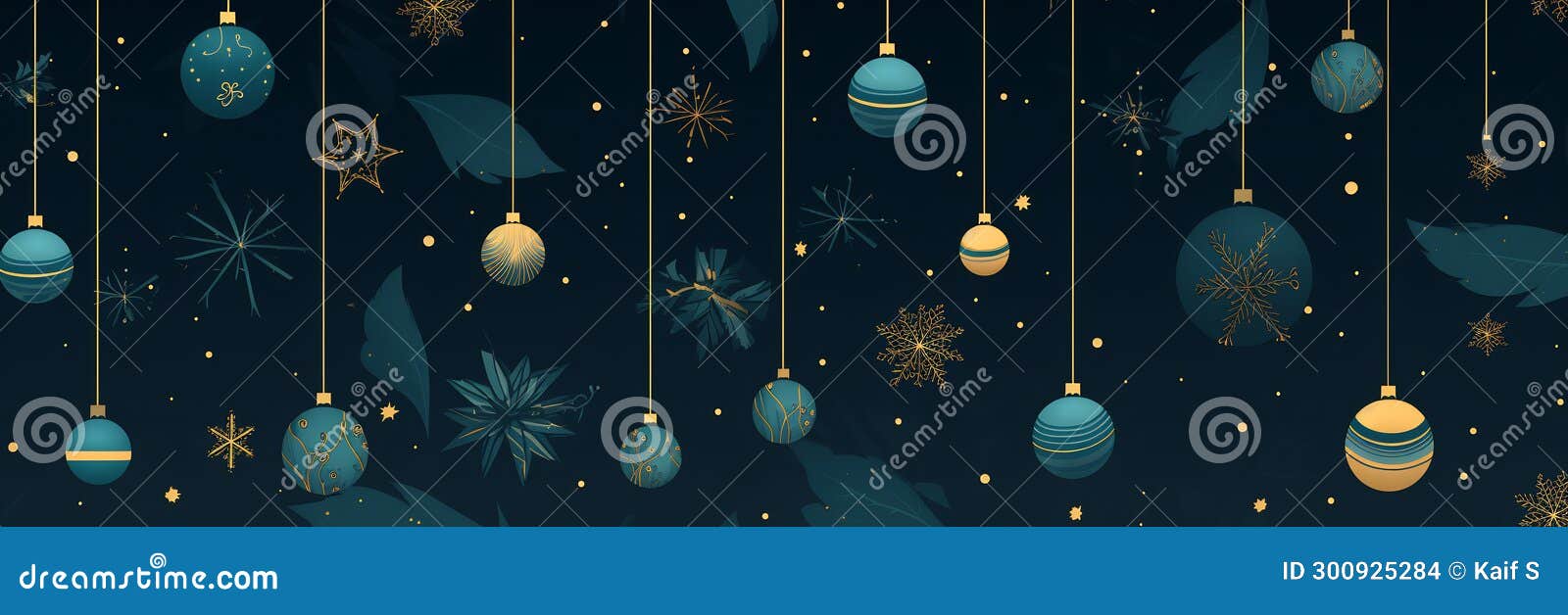 December Decoration with Bauble Illuminated Design, Ai Generative Stock ...