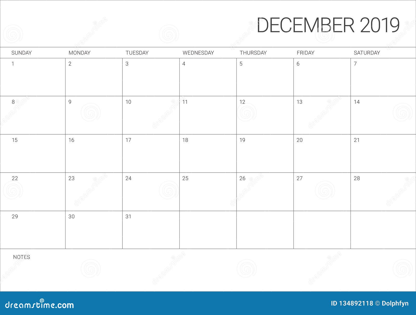 December 2019 Desk Calendar Vector Illustration Stock Vector ...