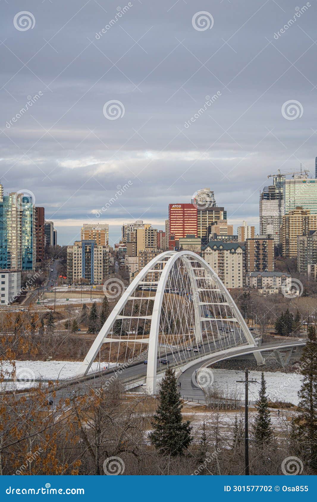 16 December 2023 - Edmonton Alberta Canada - Downtown Edmonton Business ...