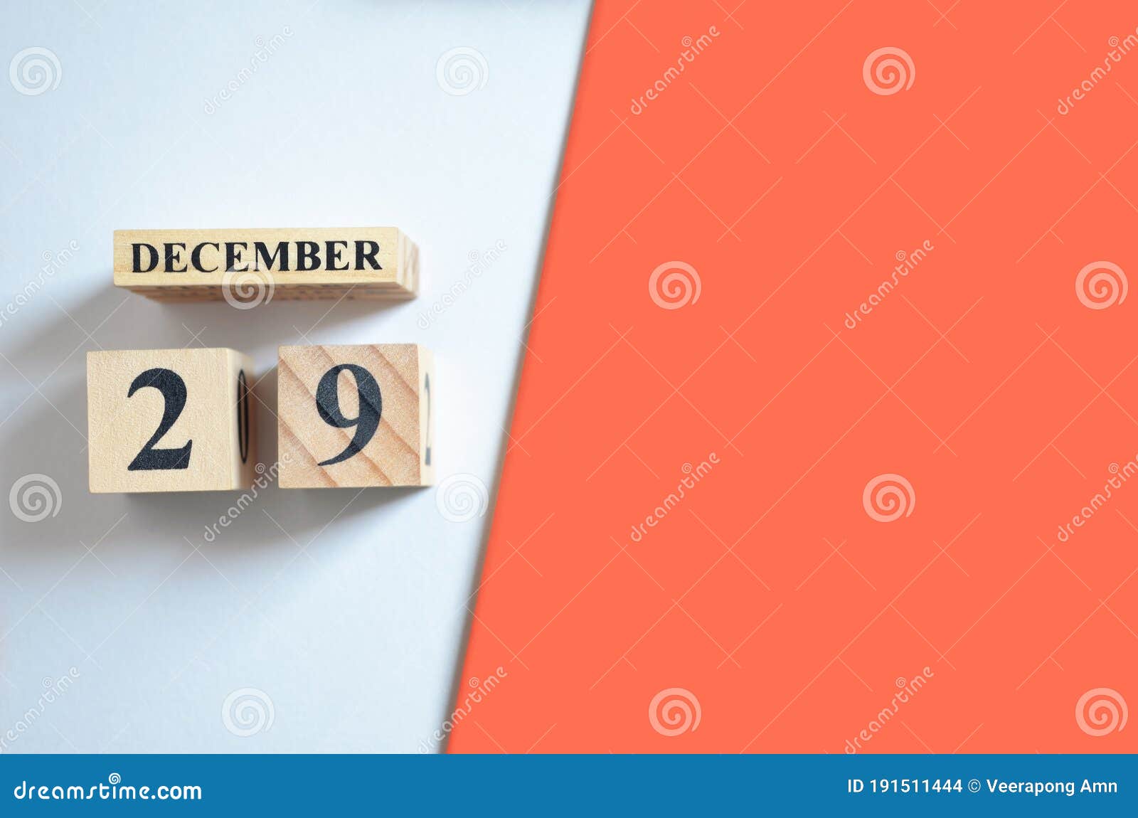 December 29, Empty White - Orange Background. Stock Photo - Image of ...