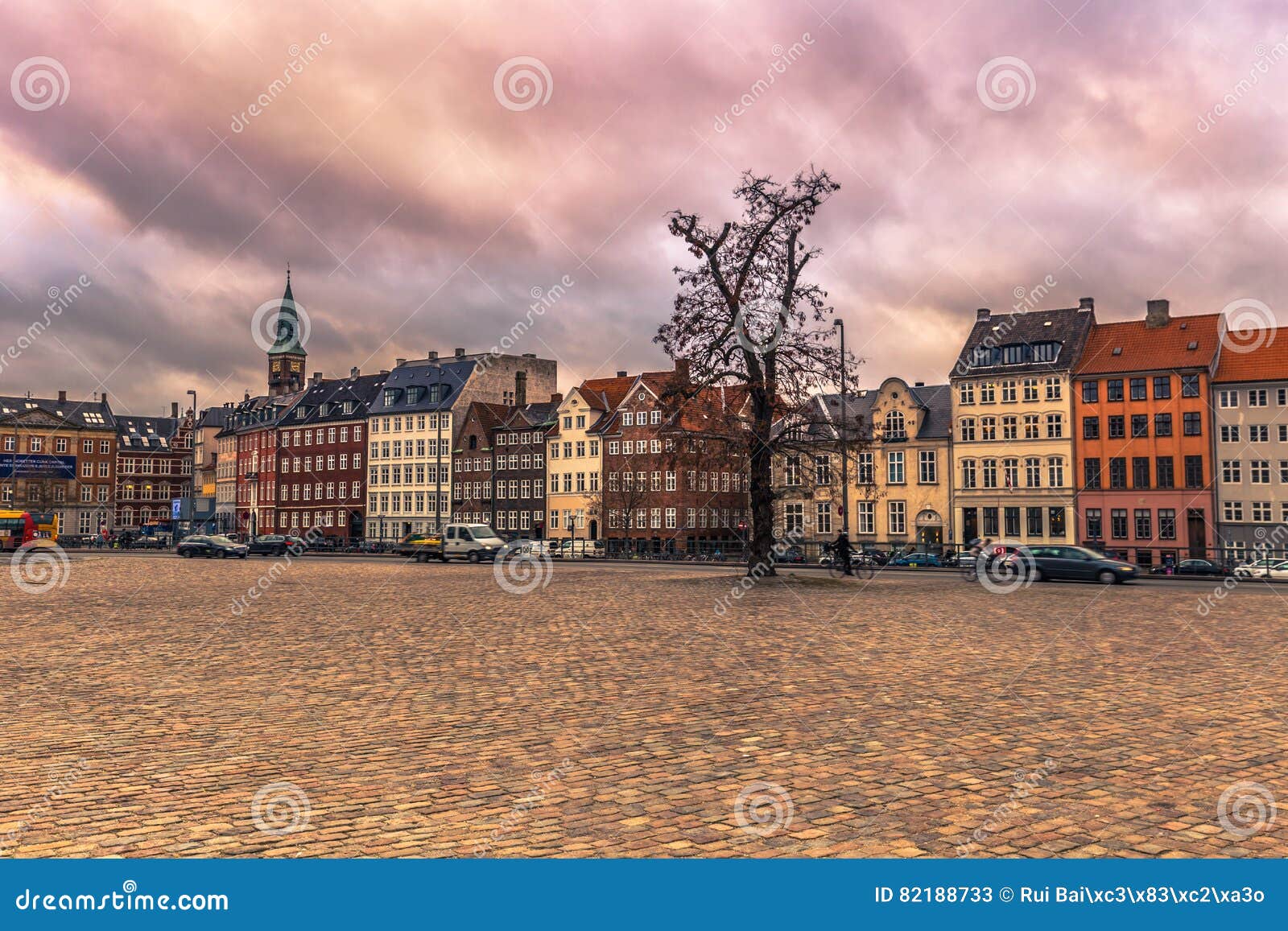 December 05, 2016: Facade of Typical Danish Buildings in Copenhagen ...
