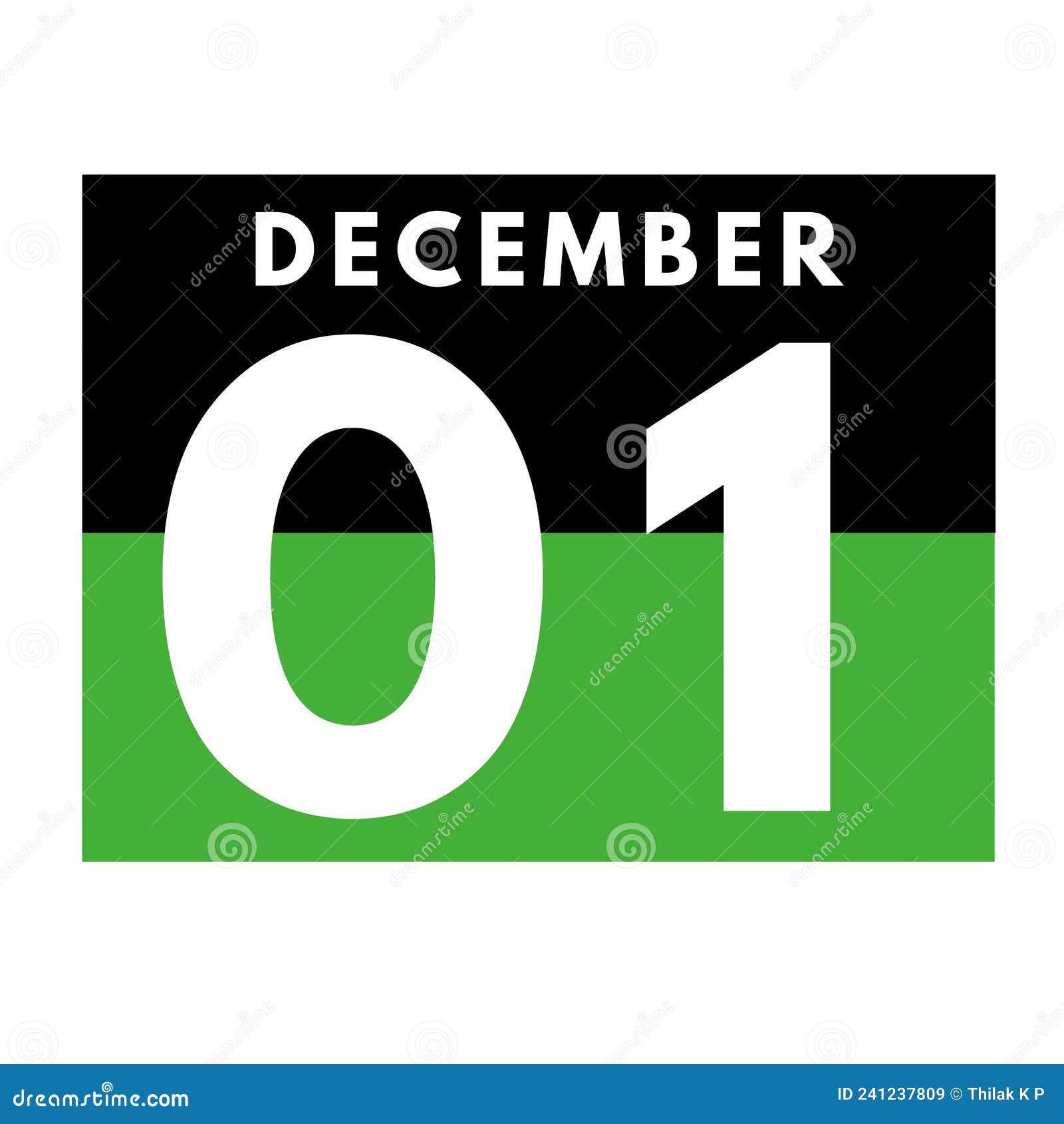 December 1 . Flat daily Calendar Icon .date ,day, Month Stock ...