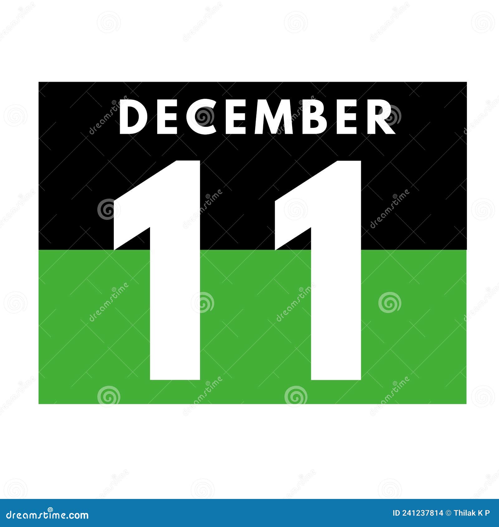 December 11 . Flat daily Calendar Icon .date ,day, Month Stock ...