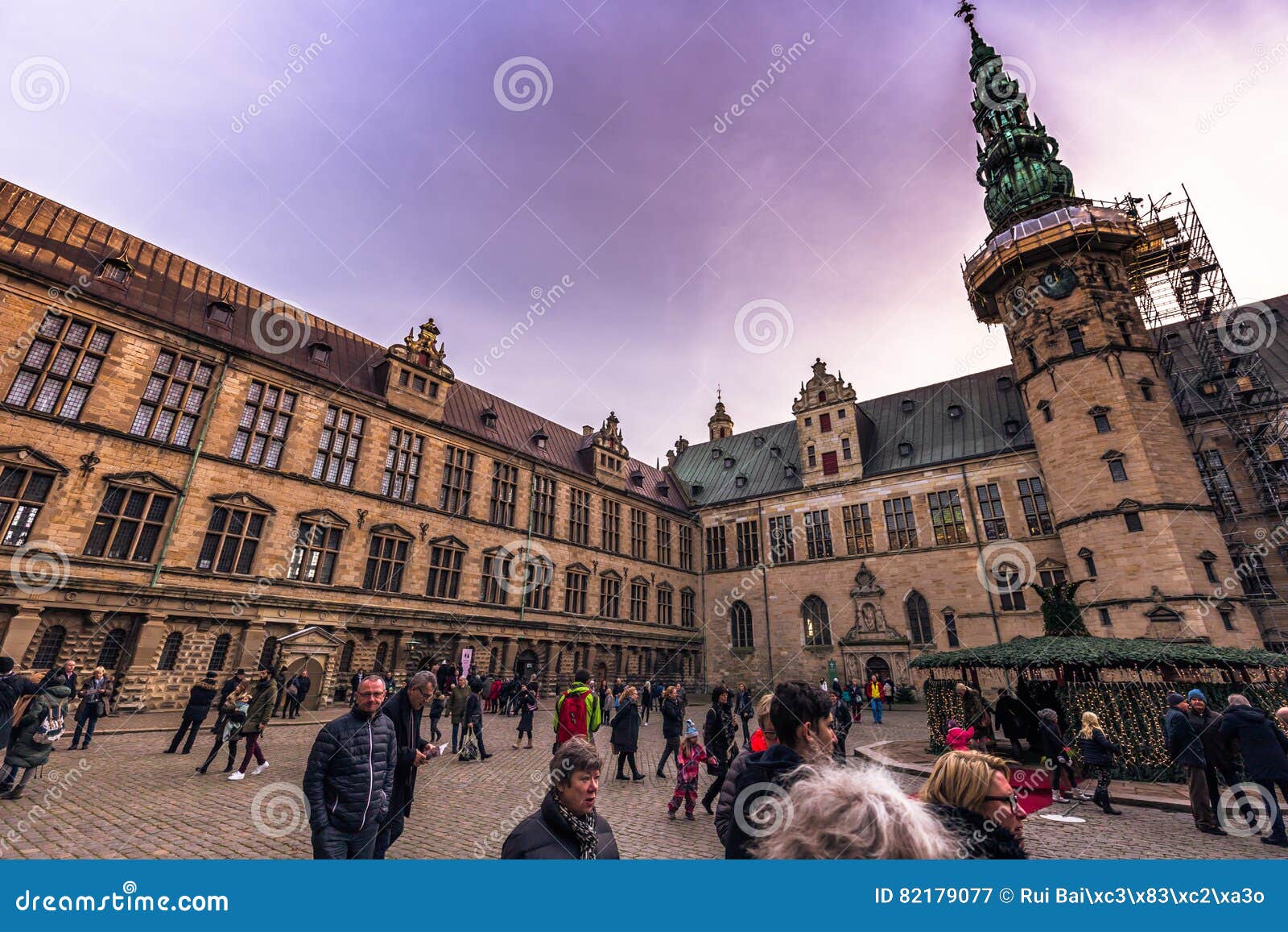 December 03, 2016: at the Inner Courtyard of Kronborg Castle, D ...