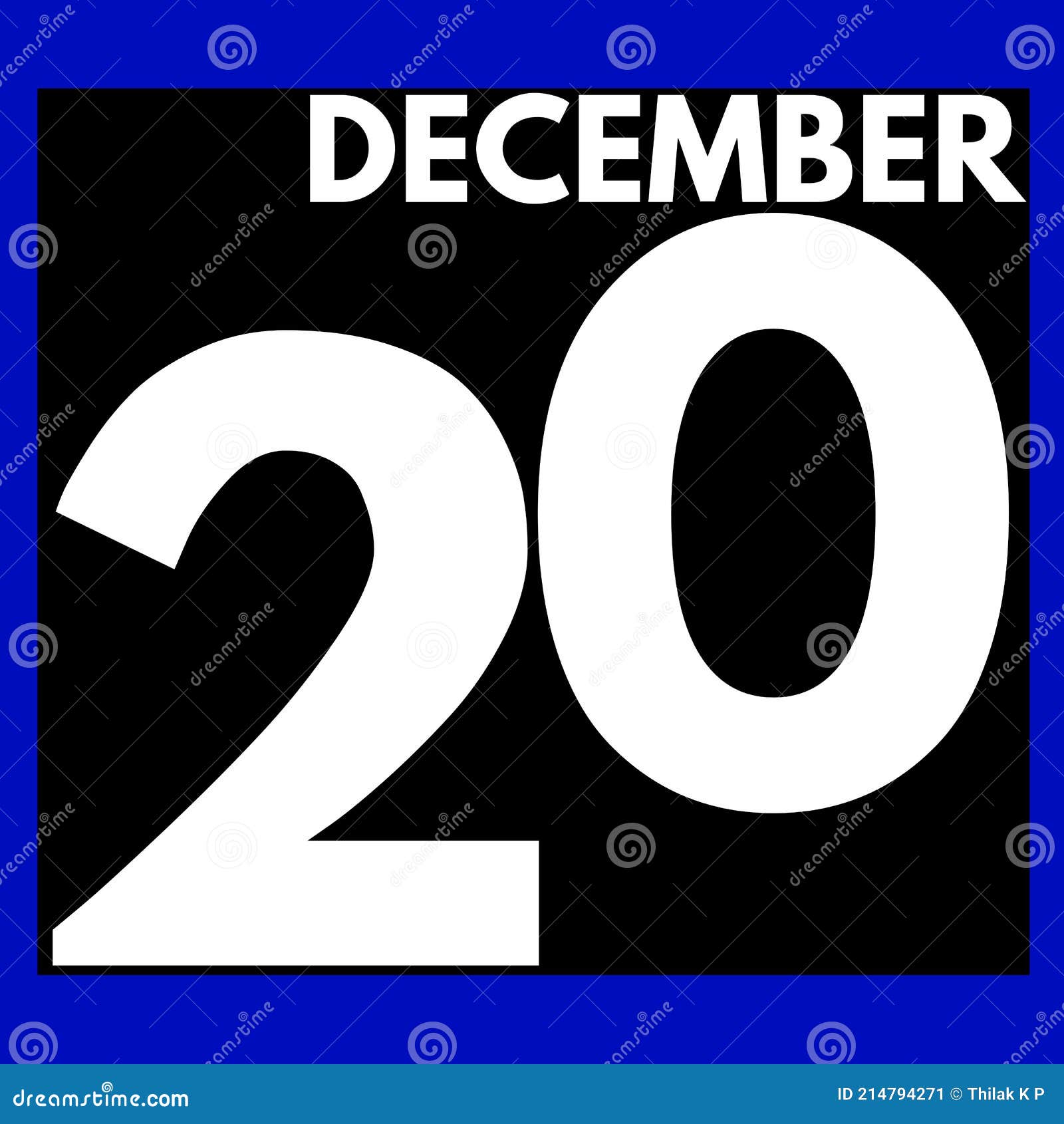 December 20 . Modern daily Calendar Icon .date ,day, Month Stock ...