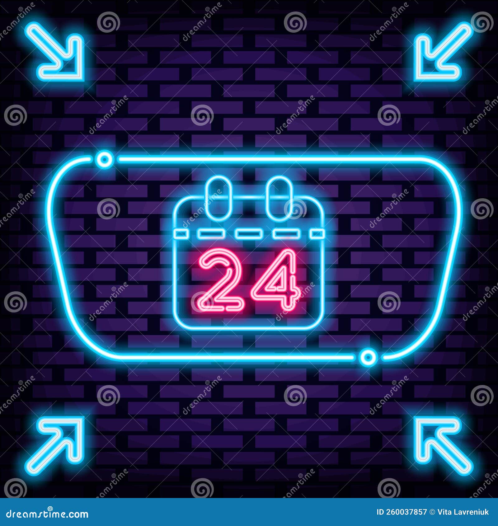 24 December Neon Signboards. Neon Script. Night Bright Advertising ...