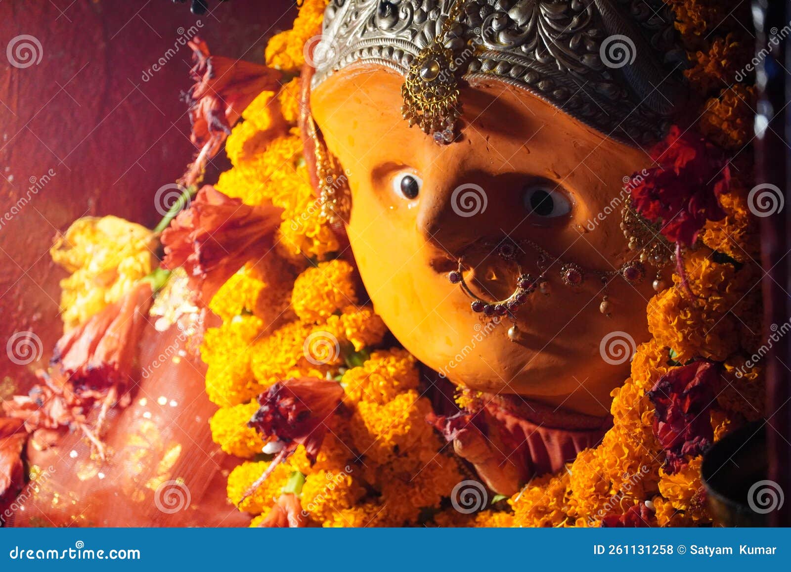 Chandi Mata Statue in Devi Temple Editorial Stock Photo - Image of ...