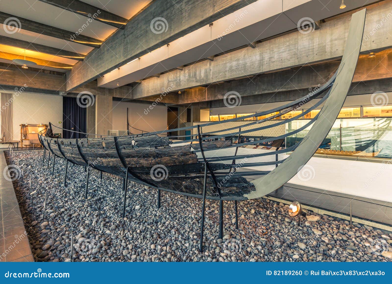December 04, 2016: the Remains of Viking Ship Inside the Viking ...