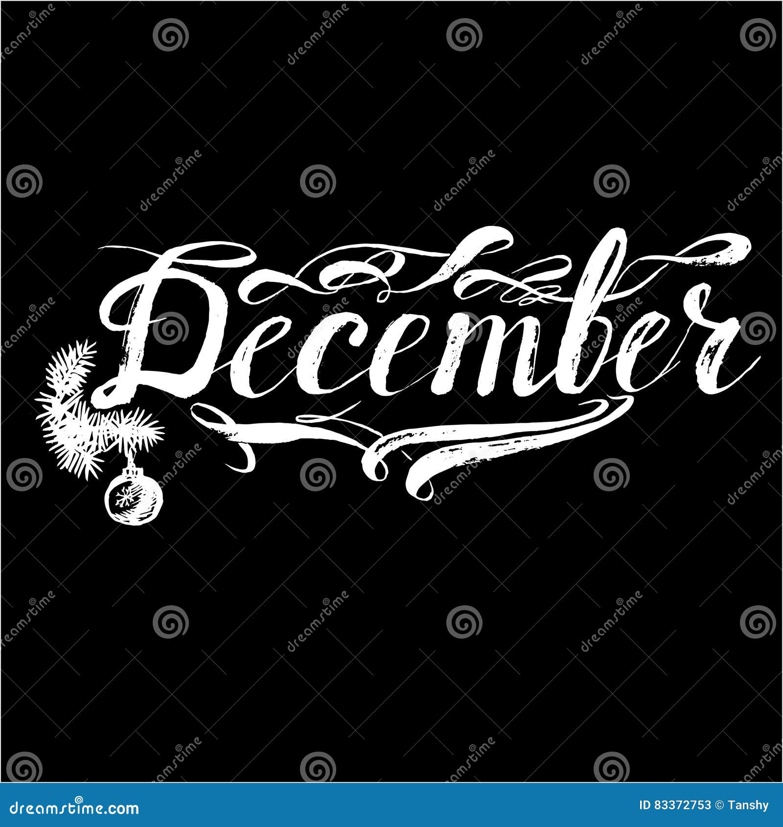 December& X27;s Months Lettering Vector Stock Vector - Illustration of ...