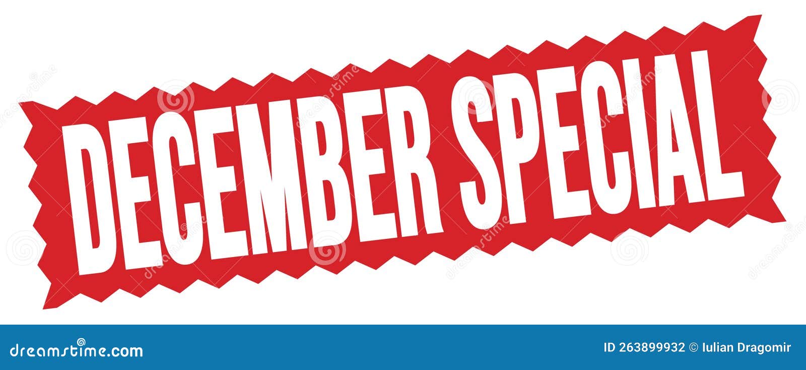 DECEMBER SPECIAL Text Written on Red Stamp Sign Stock Illustration ...