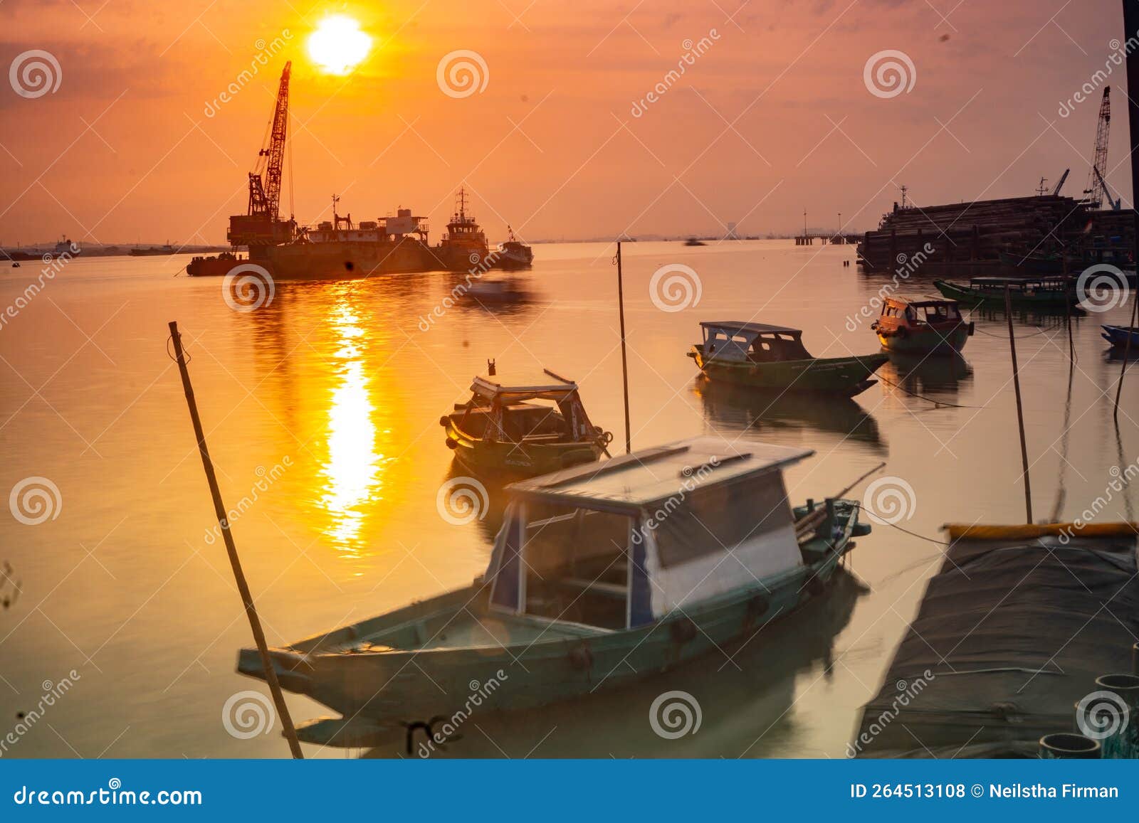 December 10, 2022 Traditional Dock, Gresik, East Java, Indonesia in the ...