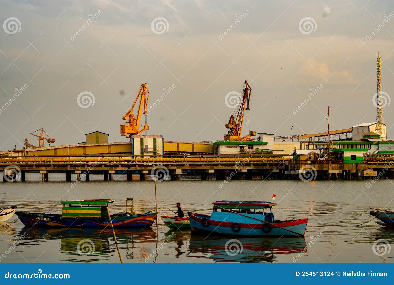 December 10, 2022 Traditional Dock, Gresik, East Java, Indonesia in the ...