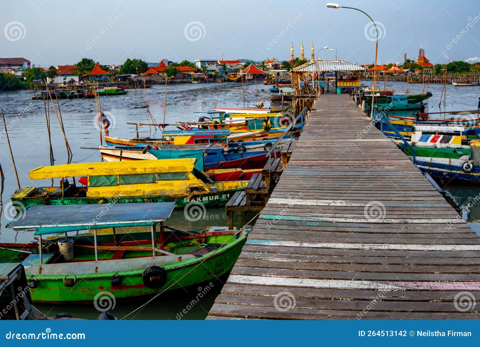 December 10, 2022 Traditional Dock, Gresik, East Java, Indonesia in the ...