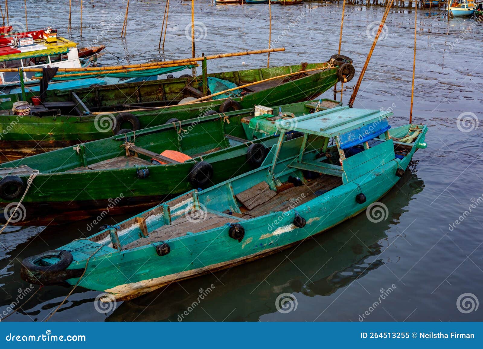 December 10, 2022 Traditional Dock, Gresik, East Java, Indonesia in the ...