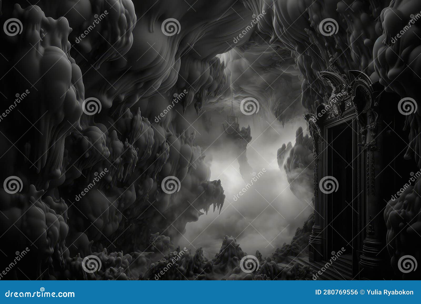 Decent Hades Surreal. Generate Ai Stock Illustration - Illustration of ...