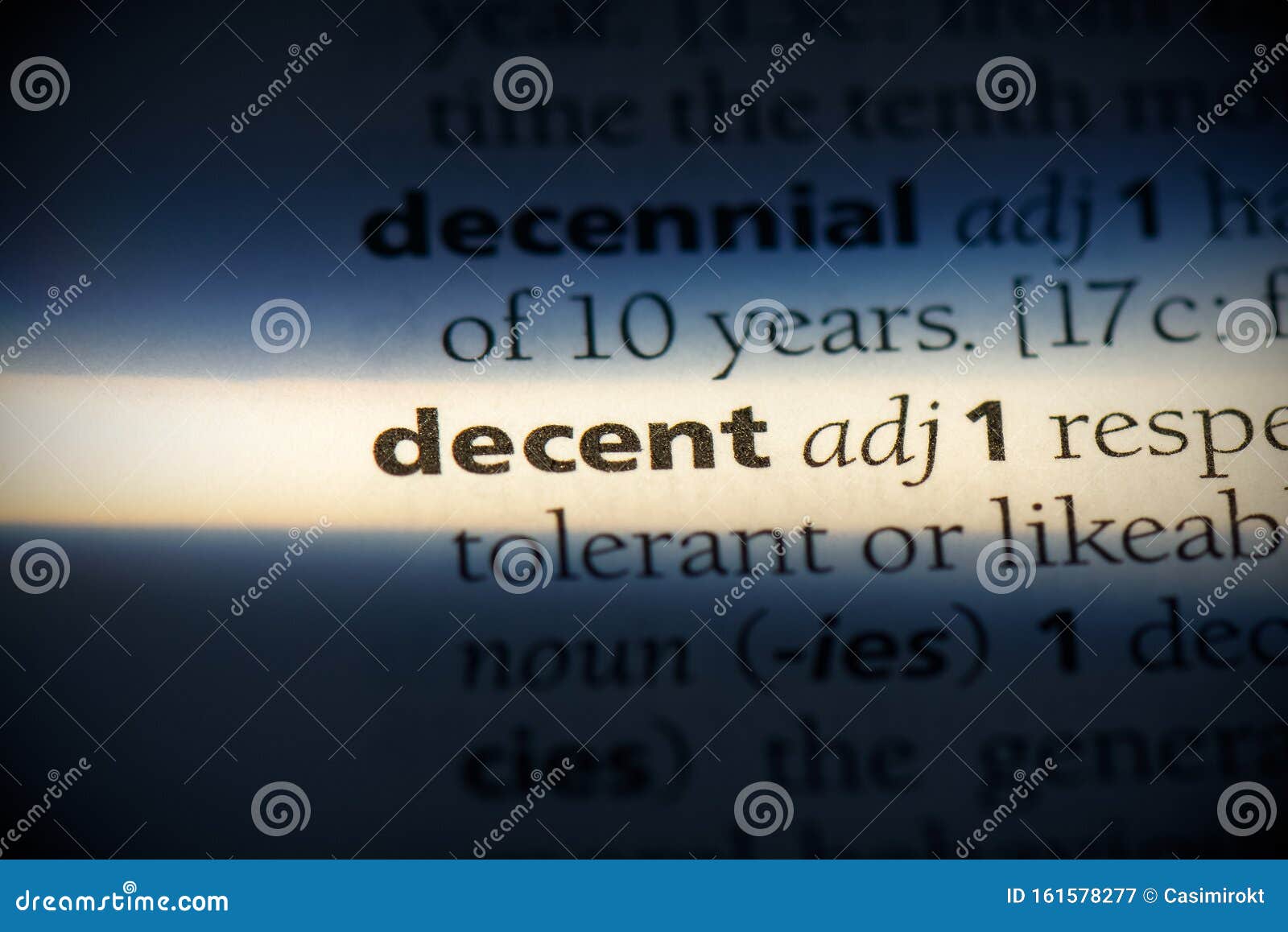 Decent stock image. Image of reference, closeup, concept - 161578277