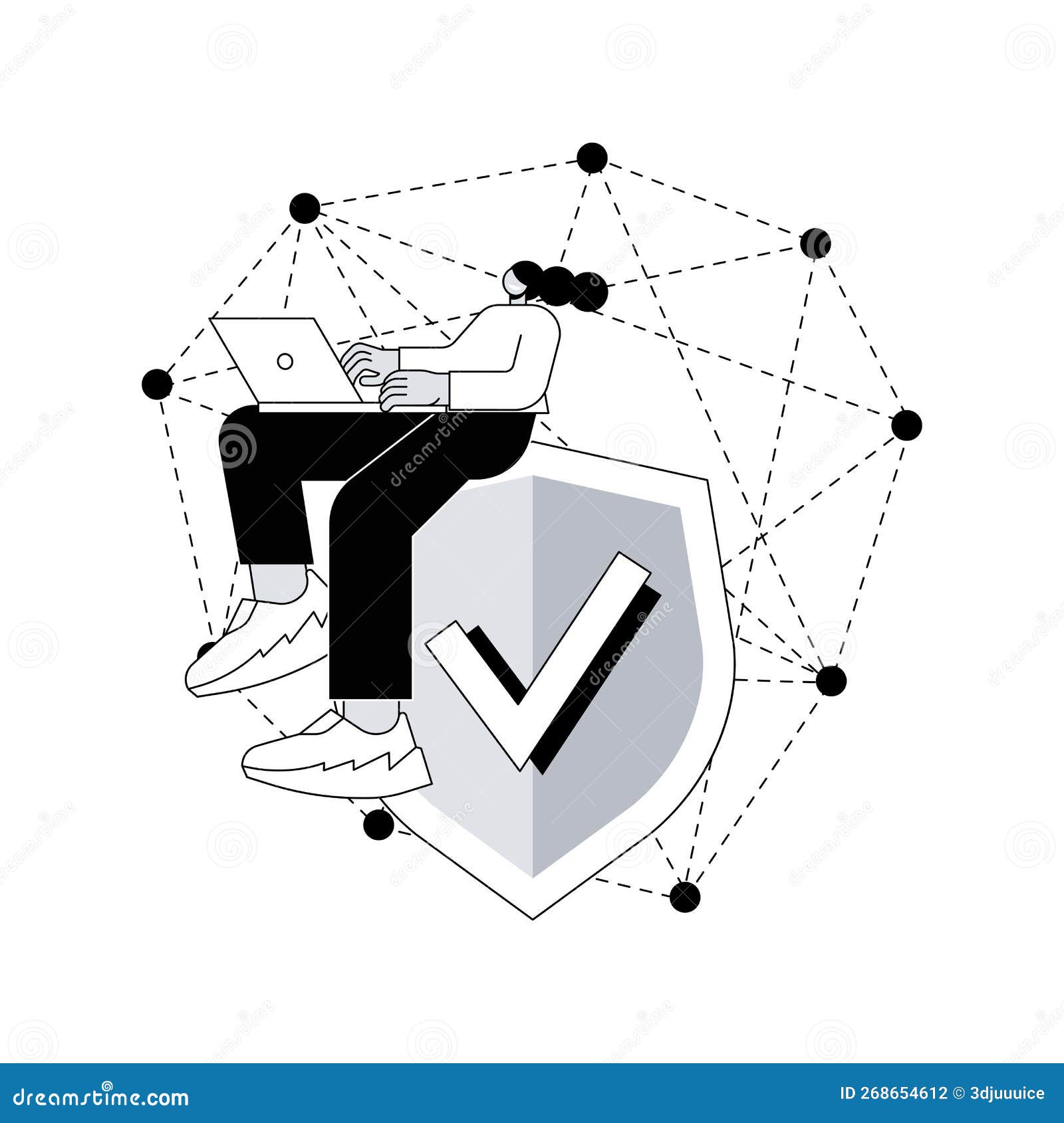 Decentralized Application Abstract Concept Vector Illustration. Stock ...