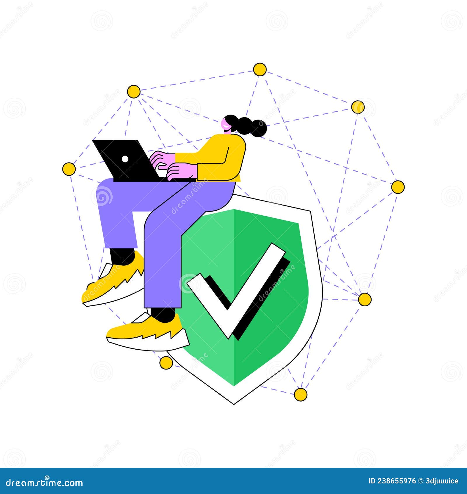 Decentralized Application Abstract Concept Vector Illustration Stock Vector Illustration Of