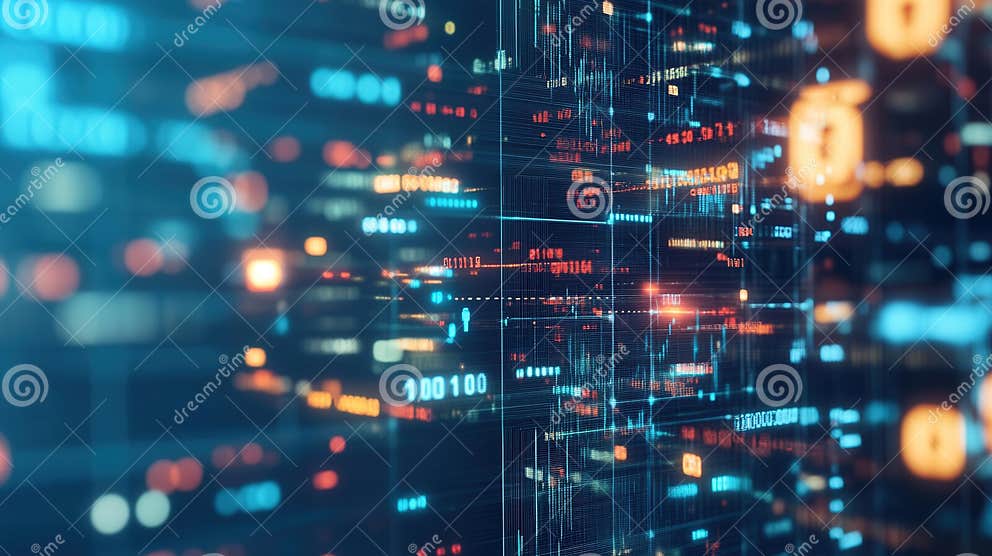 Decentralized Exchange Interface Floating in Cyberspace Stock Photo ...