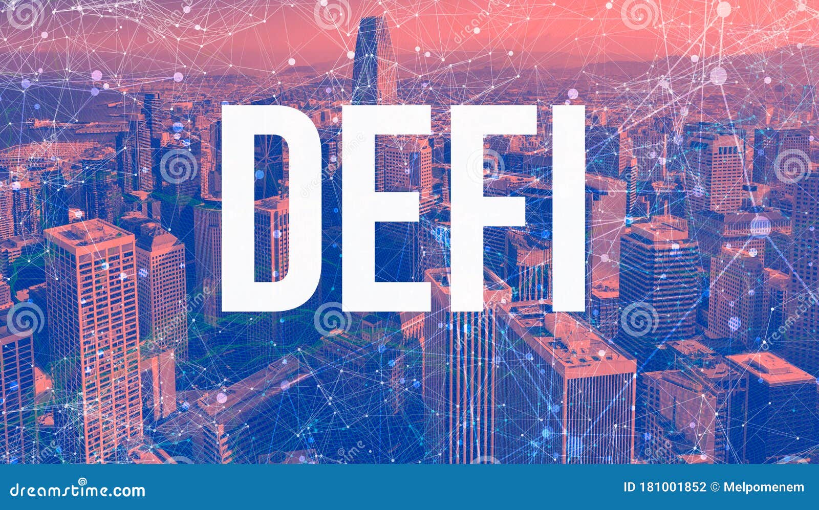 Decentralized Finance Theme with Abstract Network Patterns and ...