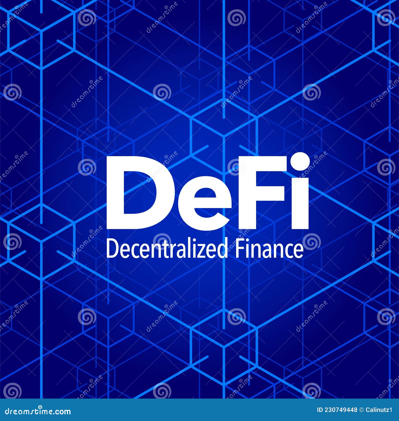 Decentralized Finance Vector Concept Illustration Stock Vector ...